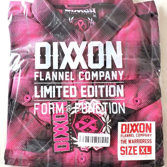 DIXXON | Tops | Dixxon Flannel Warrioress Breast Cancer Limited Edition ...